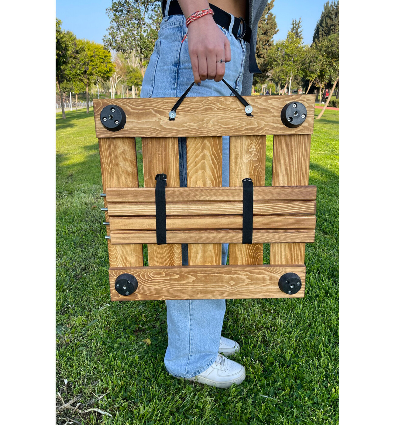 Katlanır Kamp Ve Piknik Masası Ahşap Çantalı 50x50cm Balkon Bahçe ... Katlanır Kamp Ve Piknik Masası Ahşap Çantalı 50x50cm Balkon Bahçe ...