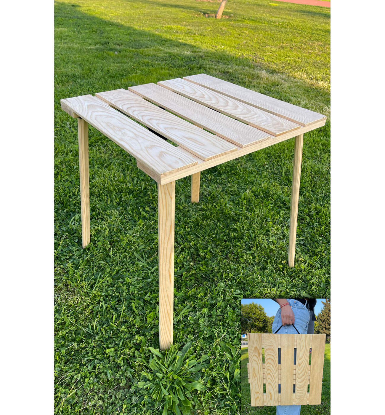 Katlanır Kamp ve Piknik Masası Ahşap Çantalı 50x50cm Balkon Bahçe ... Katlanır Kamp ve Piknik Masası Ahşap Çantalı 50x50cm Balkon Bahçe ...